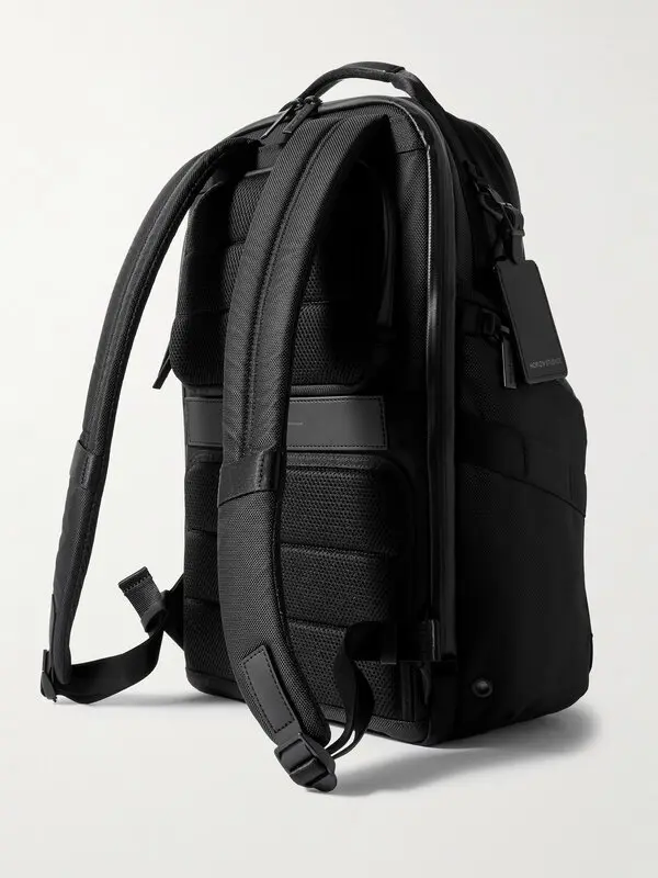 HORIZN STUDIOS Midtown Leather-trimmed Backpack