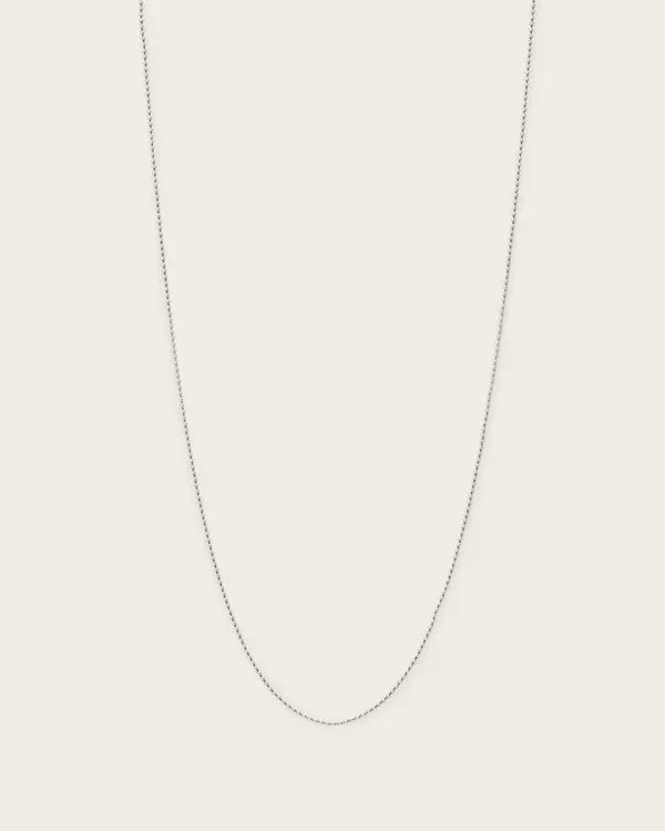 ALLSAINTS Jay Ball Chain Necklace - Silver