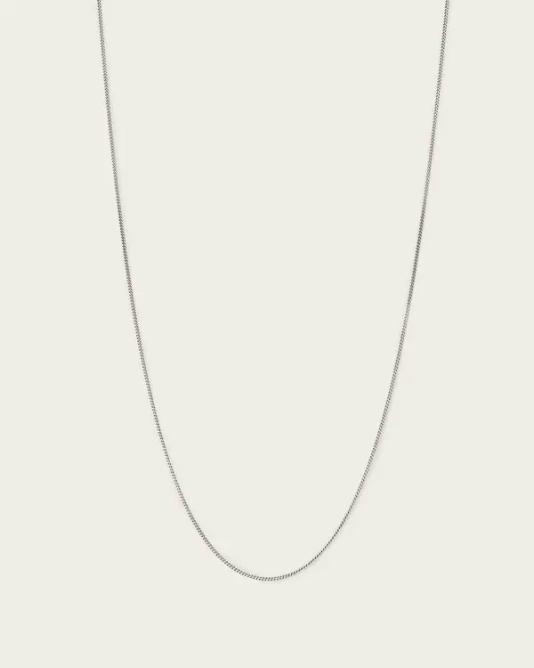 ALLSAINTS Sterling Medium Curb Chain Necklace - Silver