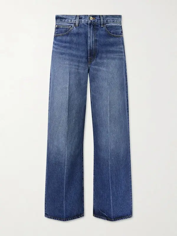 THE ELDER STATESMAN Hunter Wide-leg Jeans - Blue