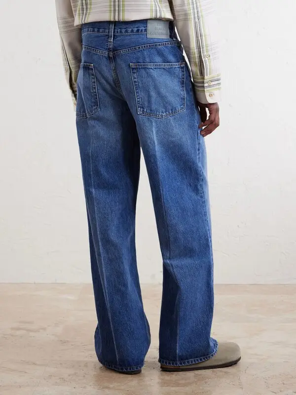 THE ELDER STATESMAN Hunter Wide-leg Jeans - Blue