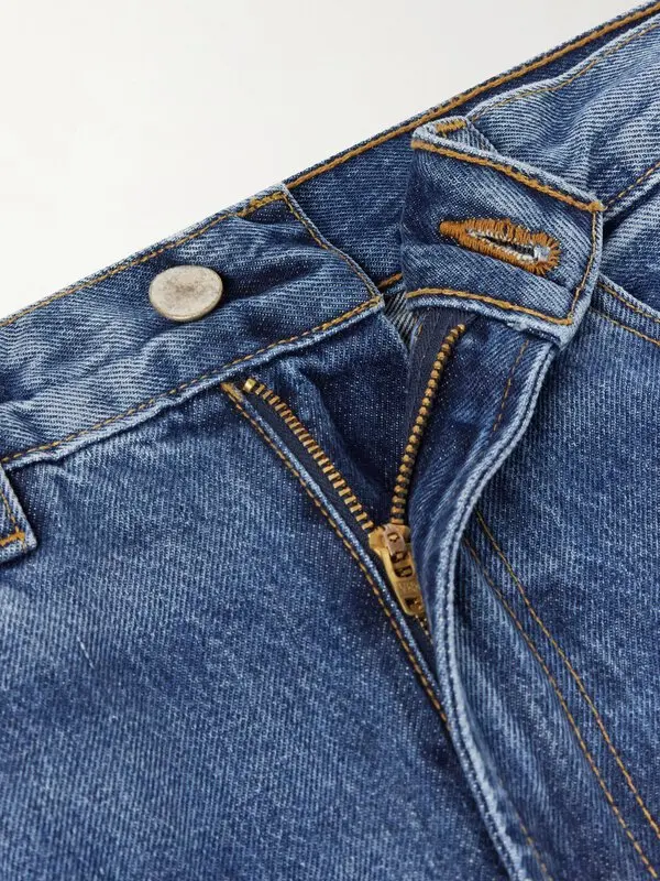 THE ELDER STATESMAN Hunter Wide-leg Jeans - Blue