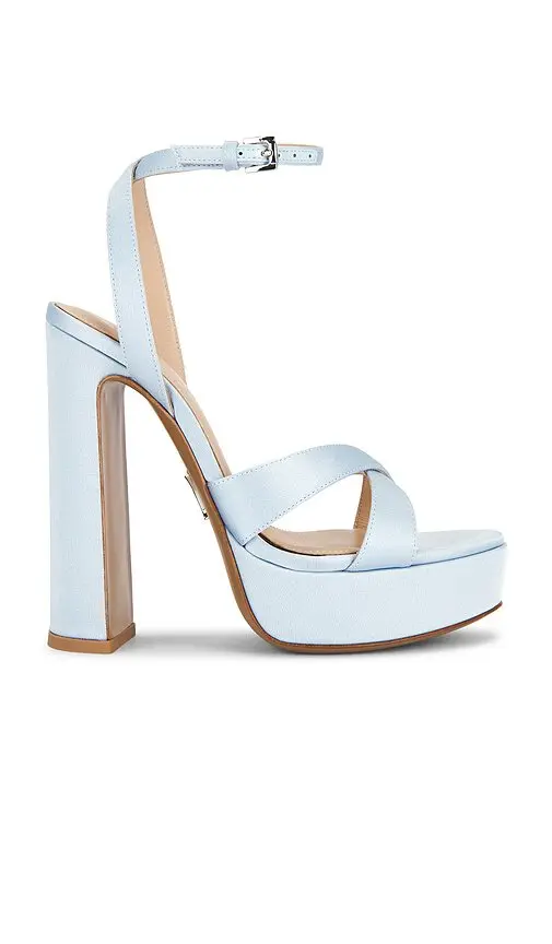 Retrofete Melodia Platform Sandal In Baby Blue - Glace