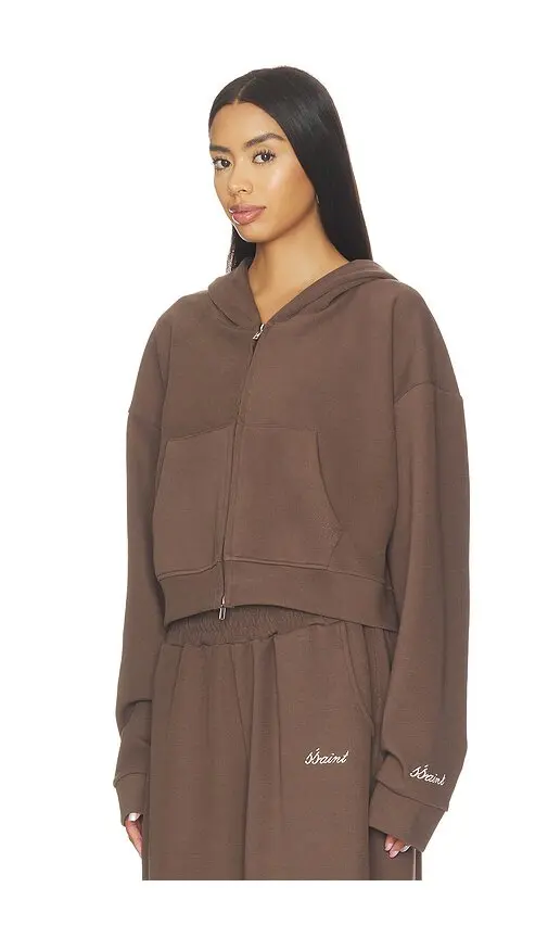 SSAINT Cropped Full Zip Hoodie
