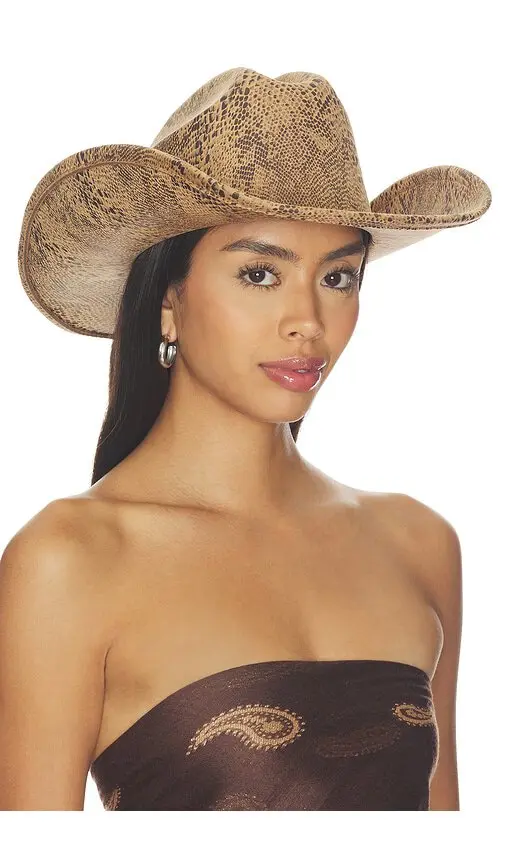 8 Other Reasons Suede Cowboy Hat - Dark Brown