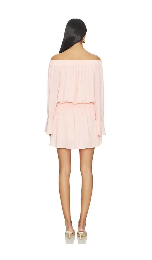 MORE TO COME Off-the-shoulder Mini Dress With Button Detail