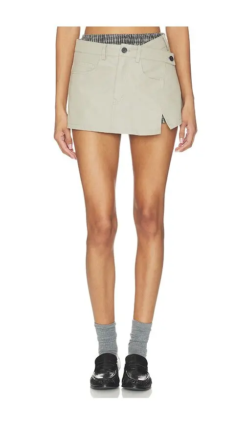 MARRKNULL Two-piece Utility Skirt - Grey