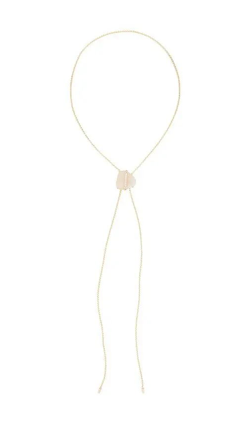 Ettika Solstice Bolo Necklace - White