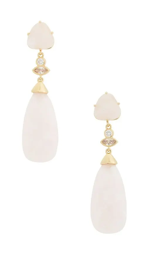 Ettika Solstice Drop Earrings - Rose