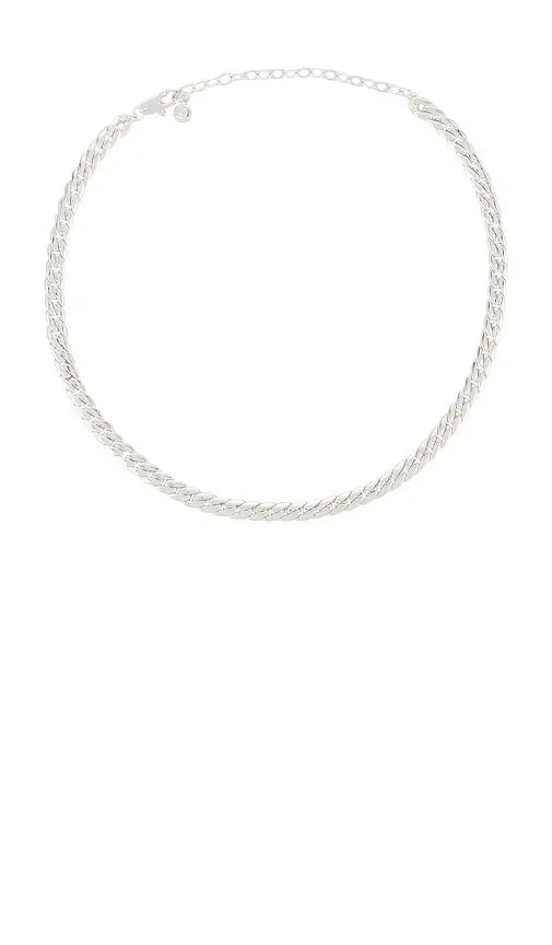 Ettika Flat Cable Chain Necklace In Metallic - Silver