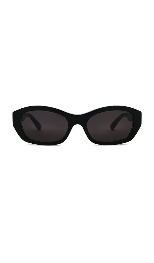 Balenciaga Oval Sunglasses - Black & Grey