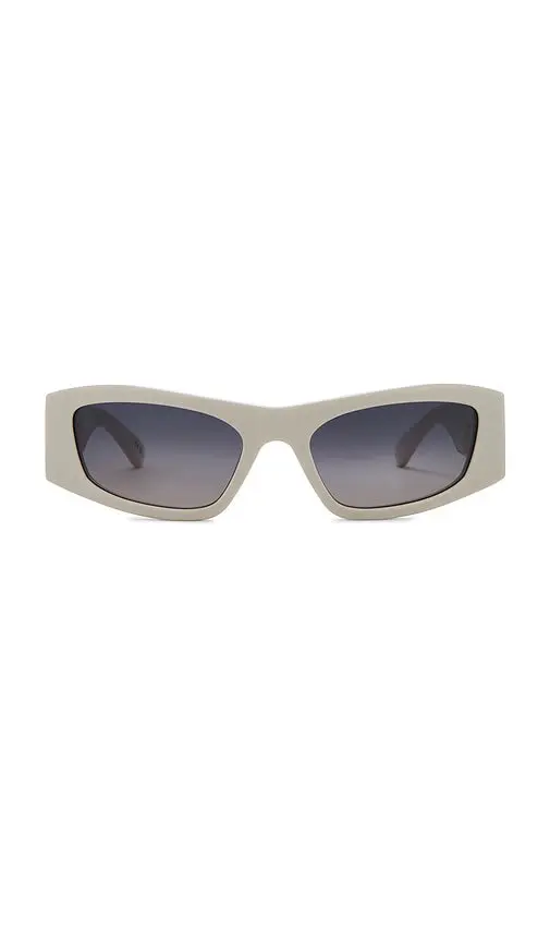 Balenciaga Rectangular Sunglasses - White & Grey