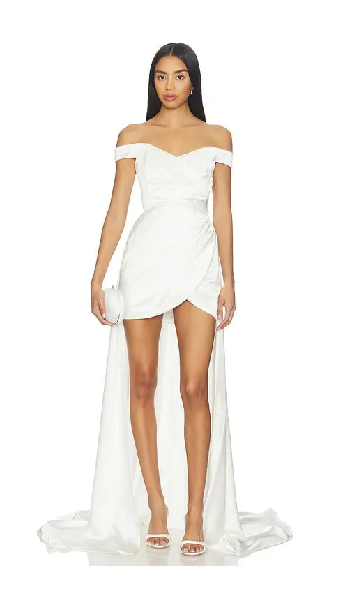 SAU LEE Vittoria Satin Dress