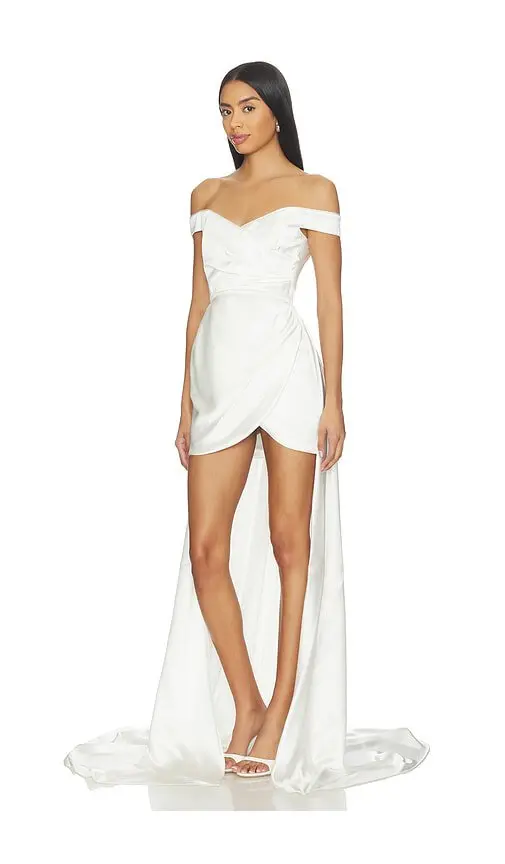 SAU LEE Vittoria Satin Dress