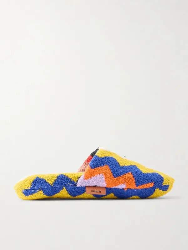 Missoni Striped Cotton-terry Slippers