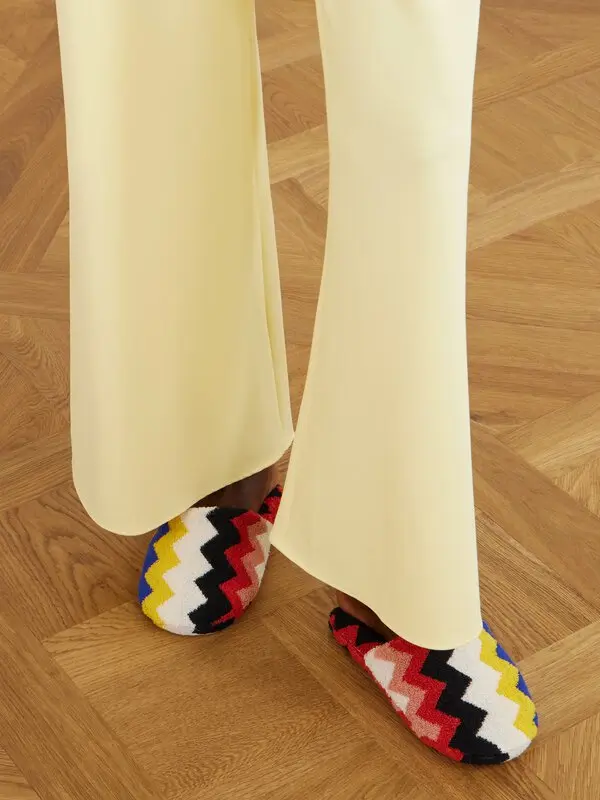 Missoni Striped Cotton-terry Slippers