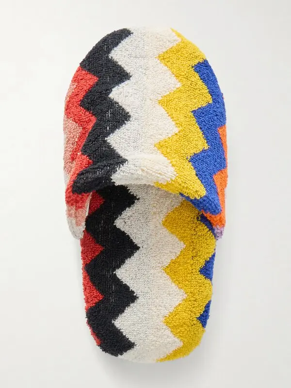 Missoni Striped Cotton-terry Slippers