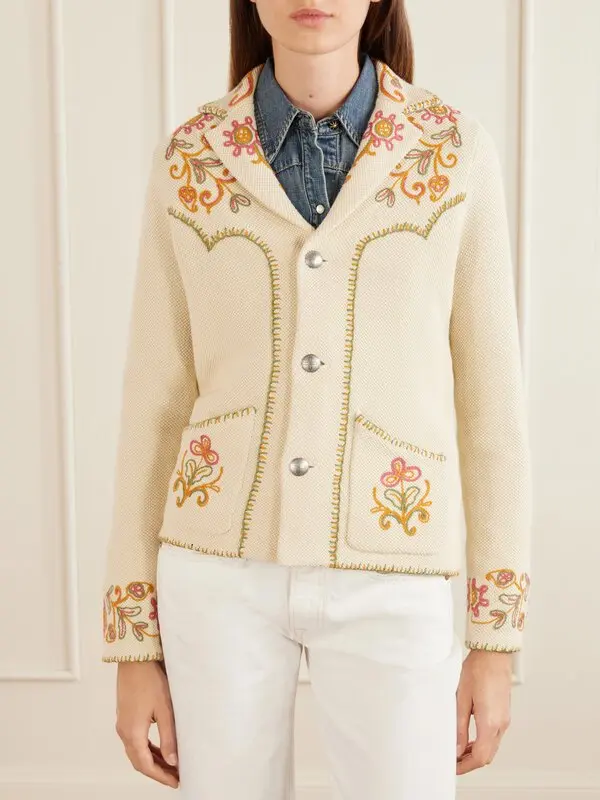 Ralph Lauren Bella Crochet-trimmed Cotton And Cashmere-blend Cardigan