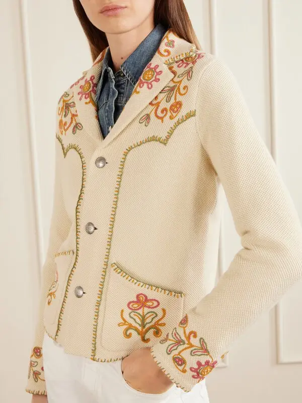 Ralph Lauren Bella Crochet-trimmed Cotton And Cashmere-blend Cardigan