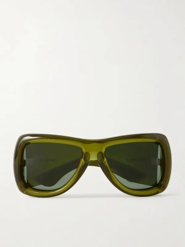 Saint Laurent Sl 902 Howl D-frame Sunglasses - Green