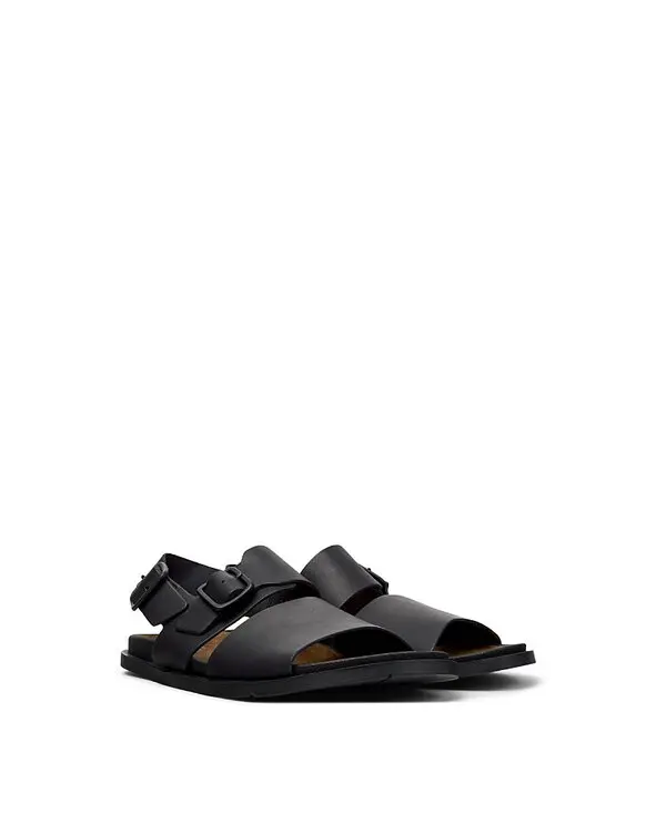 Camper Lluc Leather Sandals - Black