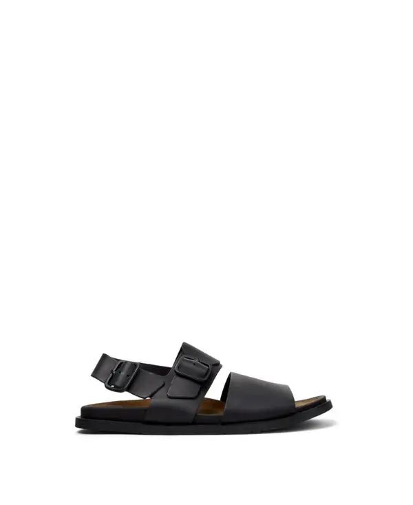 Camper Lluc Leather Sandals - Black