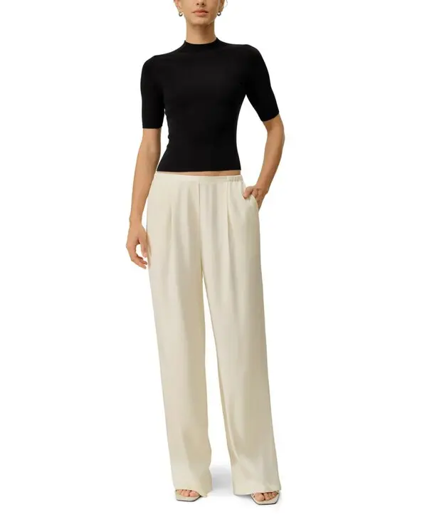 Lilysilk Slim-fit Silk-cotton Knit Top - Black