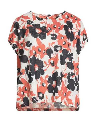 Majestic Filatures Printed Cotton-linen Jersey T-shirt - Red