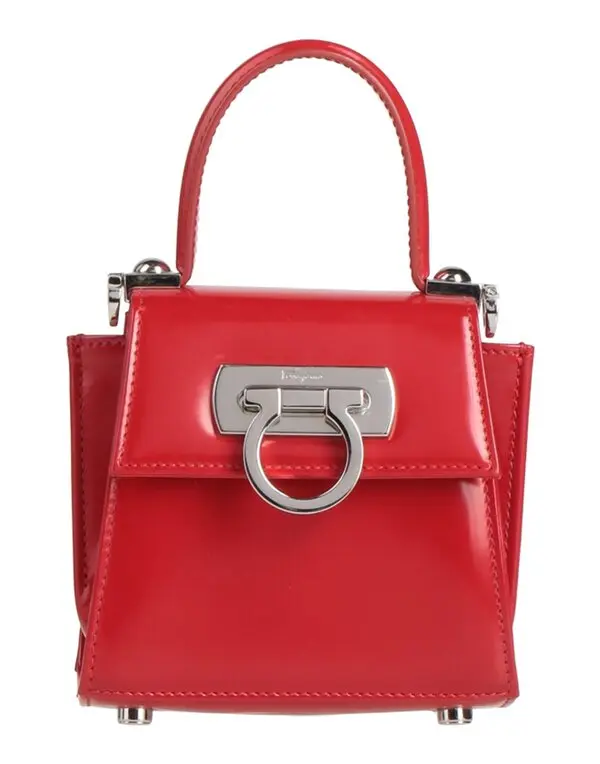 FERRAGAMO Ballerina Leather Handbag