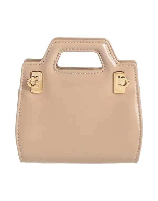 FERRAGAMO Handbag In Calfskin - Beige