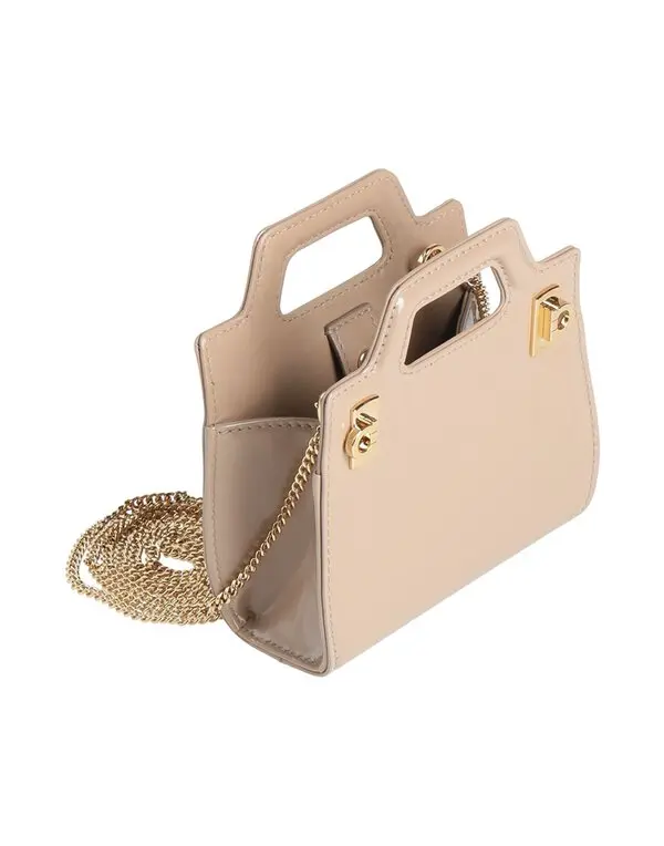 FERRAGAMO Handbag In Calfskin - Beige
