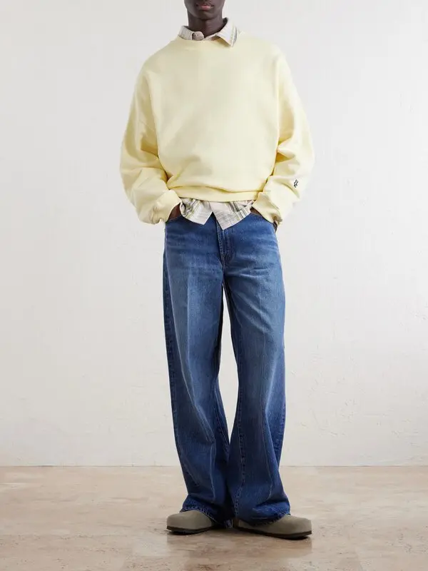 THE ELDER STATESMAN Oversized Cotton-jersey Sweatshirt