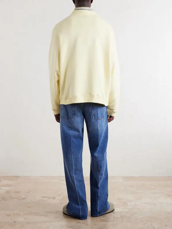THE ELDER STATESMAN Oversized Cotton-jersey Sweatshirt