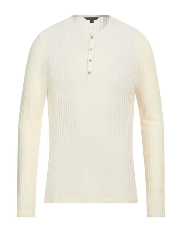 John Varvatos Long Sleeve Buttoned Neckline Sweater