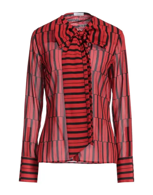 FERRAGAMO Striped Bow Shirt