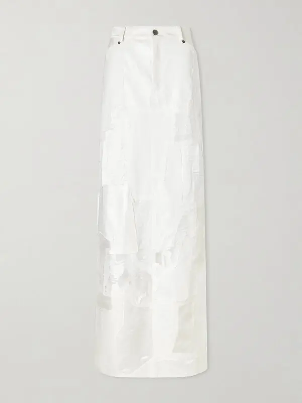 Ralph Lauren Natallia Cotton Maxi Skirt - Neutrals