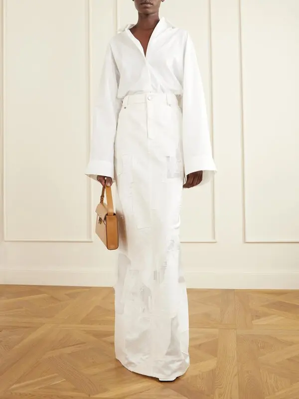 Ralph Lauren Natallia Cotton Maxi Skirt - Neutrals