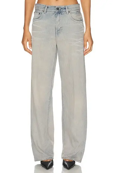 HAIKURE Bonnie Wide Leg Jeans - Light Space