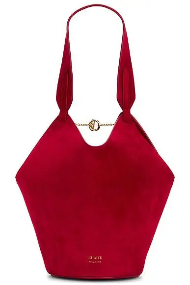 Khaite Lotus Small Tote Bag - Ruby