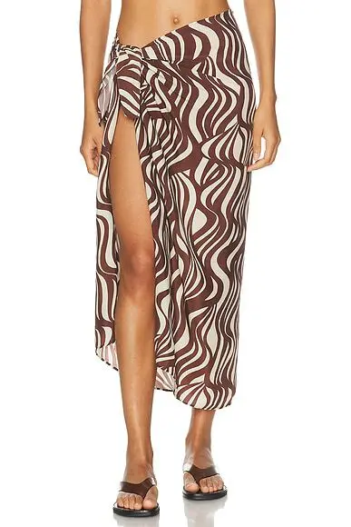 Enza Costa Sarong - Wave Print