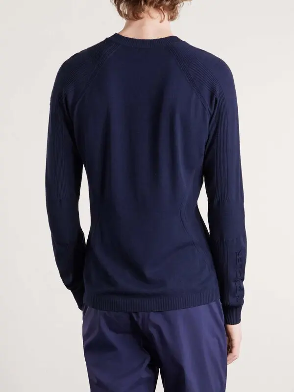 Moncler Logo-appliquéd Crepe Sweater