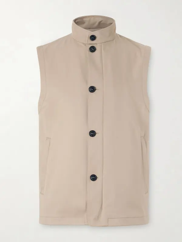 Zegna Motorin Shell Vest - Neutrals