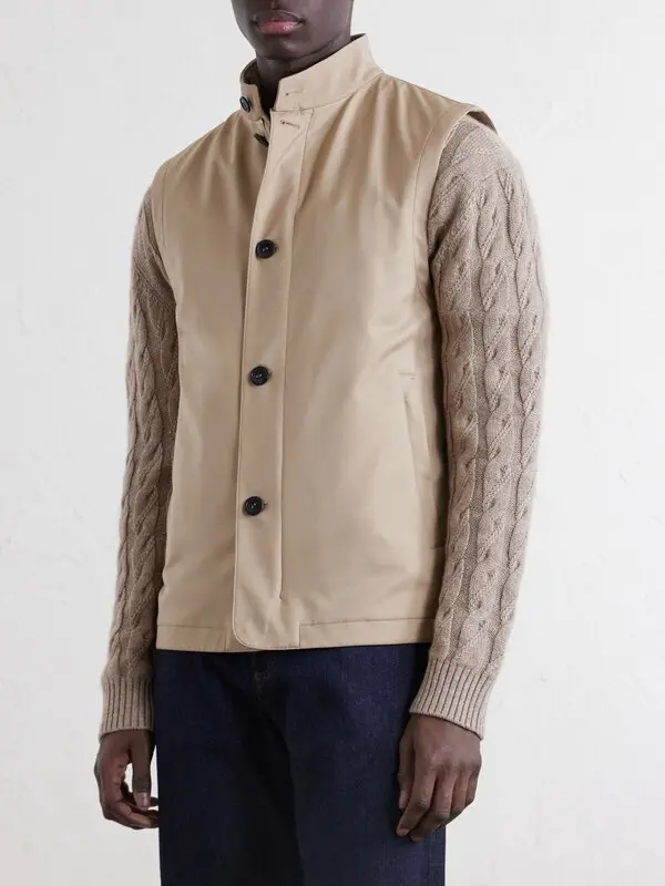 Zegna Motorin Shell Vest - Neutrals
