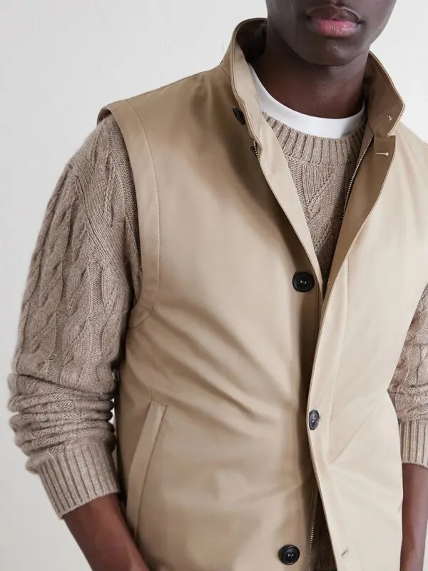 Zegna Motorin Shell Vest - Neutrals