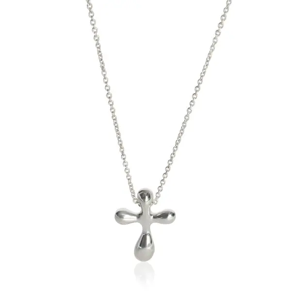 Tiffany & Co. Sterling Silver Elsa Peretti Cross Pendant Necklace - Sterling_silver