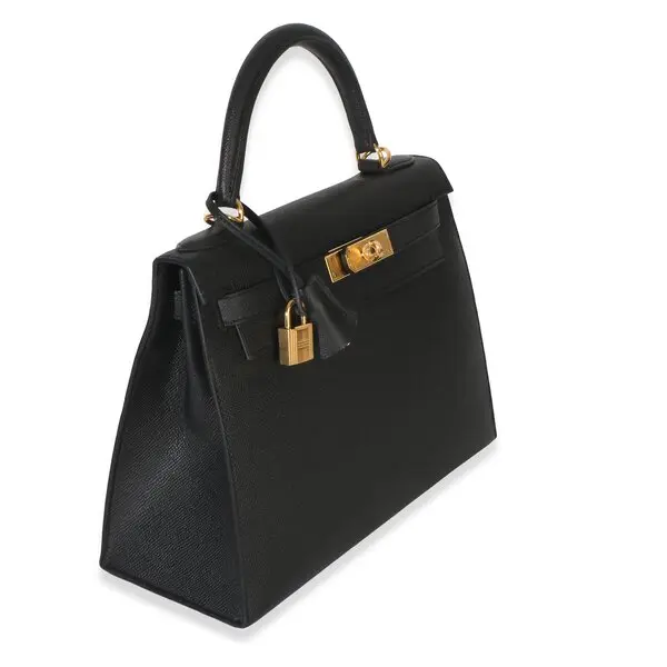 Hermès Epsom Sellier Kelly 28 Phw - Black