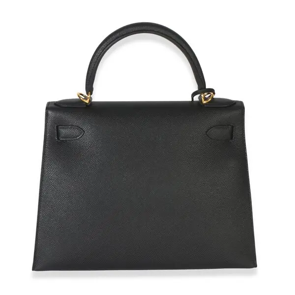 Hermès Epsom Sellier Kelly 28 Phw - Black