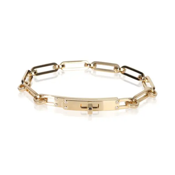 Hermès Yellow Gold Diamond Kelly Chaine Bracelet - Yellow_gold