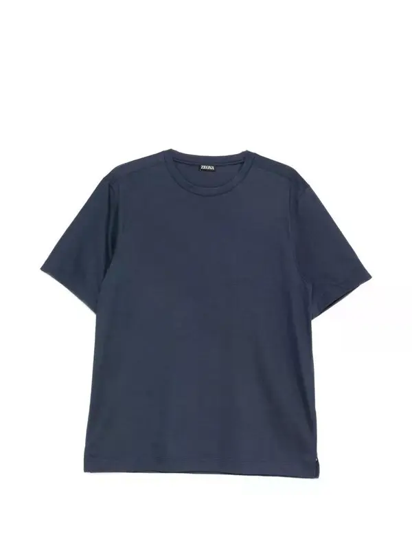Zegna Crew-neck Short-sleeve T-shirt - Blue