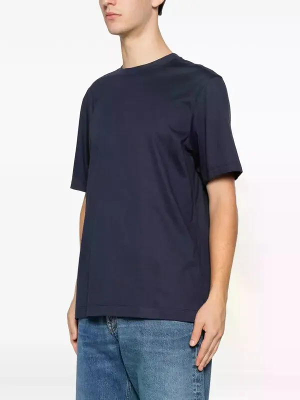 Zegna Crew-neck Short-sleeve T-shirt - Blue